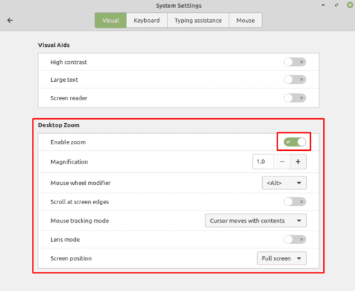 Linux Mint: How to Enable Visual Accessibility Features - Technipages
