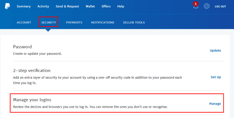 PayPal: How to Review Your Recent Logins - Technipages