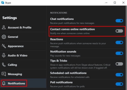 Skype: How to Disable Notifications for When a Contact Comes Online ...