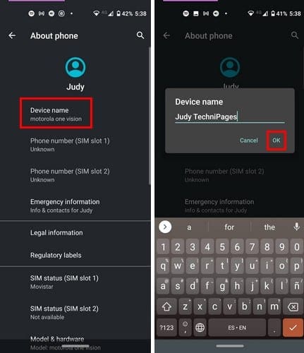 Android 10: How to Change Device Name - Technipages Android 10: How to Change Device Name - Technipages