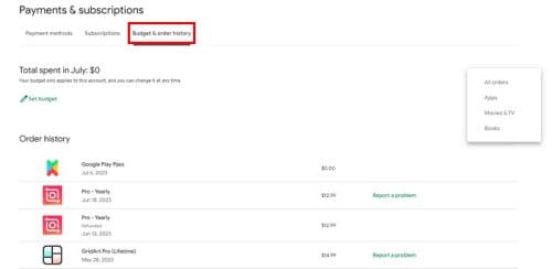 Quick Tip: How to View Your Google Play Purchase History - Technipages
