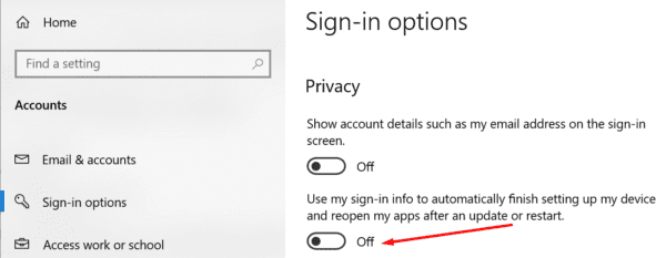 Windows 10: Disable You're About to Be Signed Out - Technipages