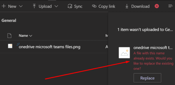 Teams: A File with the Same Name Already Exists - Technipages