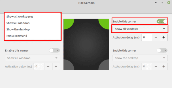 Linux Mint: How to Use “Hot Corners” - Technipages