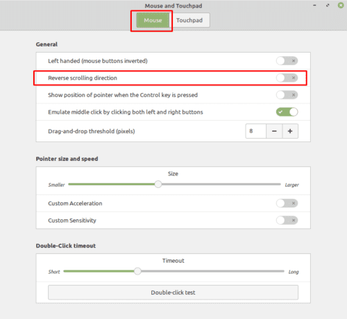 Linux Mint: How to Invert the Scroll Direction - Technipages
