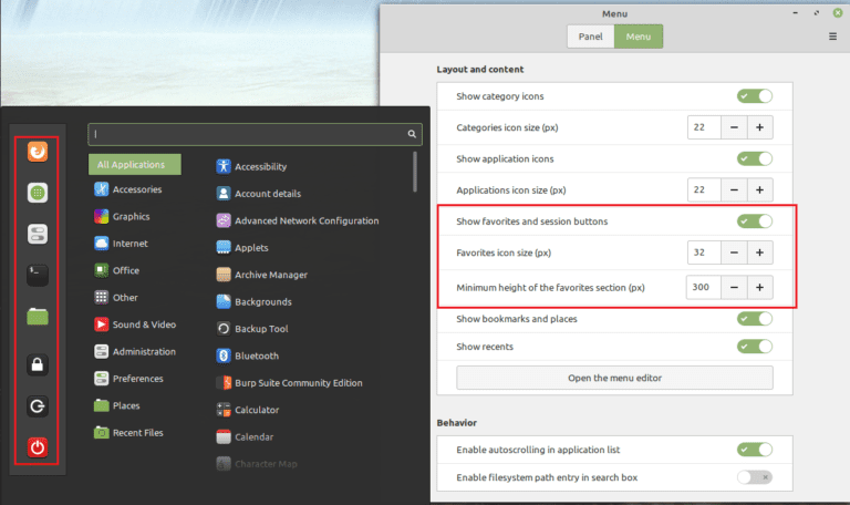 Linux Mint: How to Configure the Menu Applet - Technipages