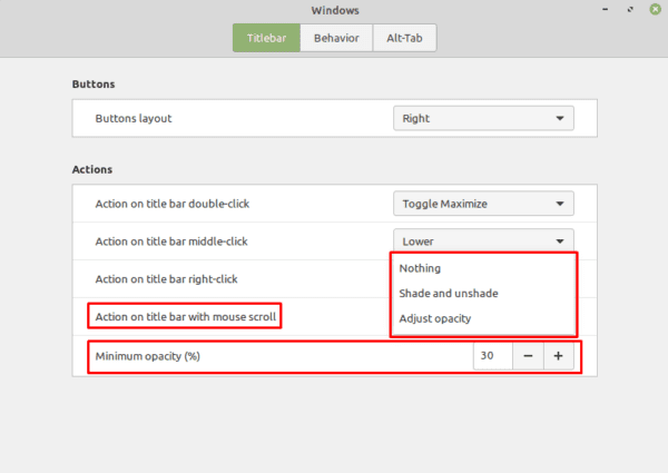 Linux Mint: How to Configure the Titlebar of Windows - Technipages