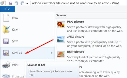 Adobe Illustrator: File Could Not Be Read Due to an Error - Technipages