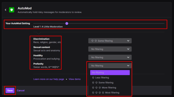 Twitch.tv: How to Configure Automod for Your Twitch Chat - Technipages