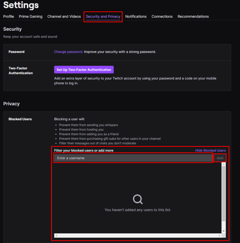 Twitch.tv: How to Manage Your Privacy Settings - Technipages