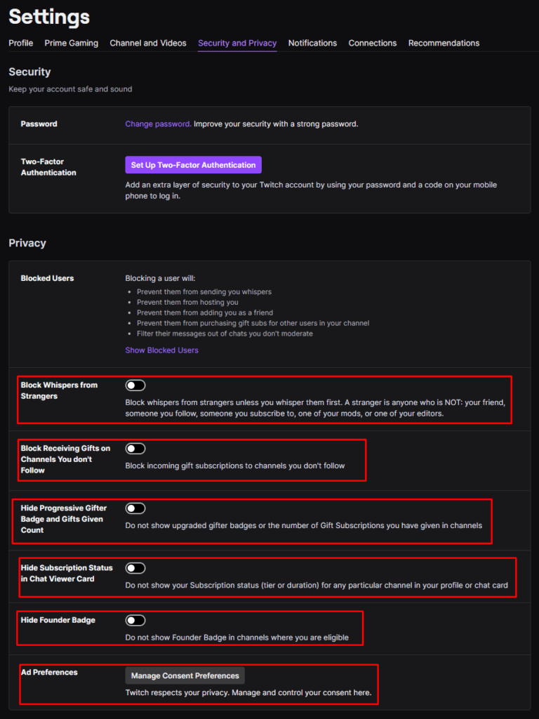Twitch.tv: How to Manage Your Privacy Settings - Technipages