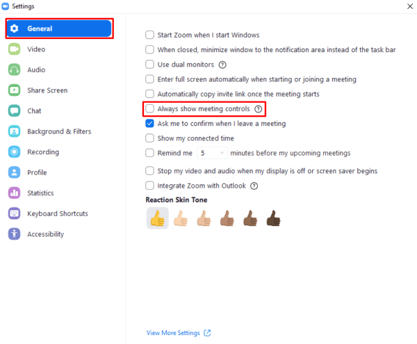 Zoom: How to Always Show the Meeting Controls - Technipages