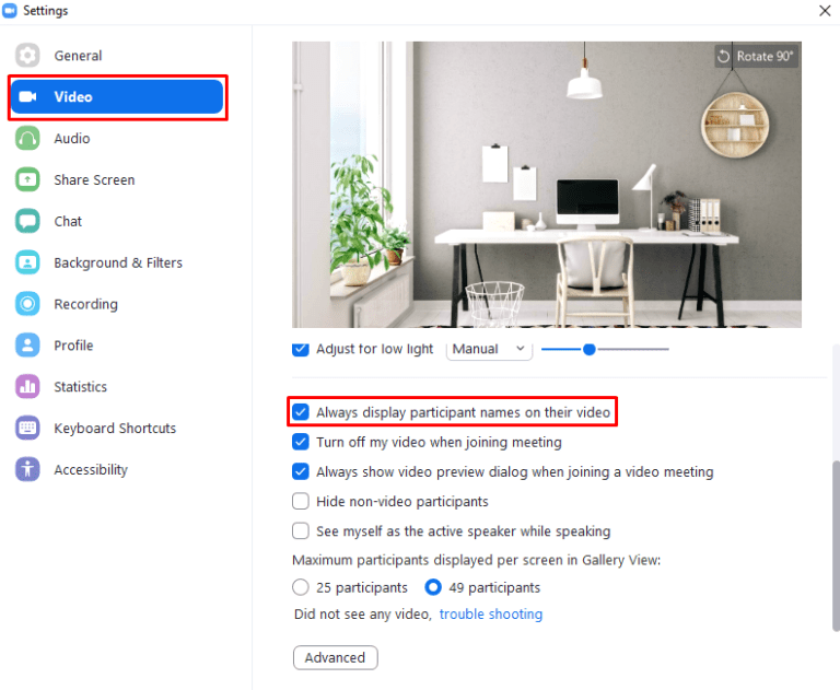 Zoom: How to Display Usernames Under Video Feeds - Technipages