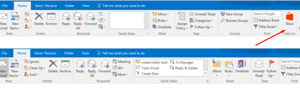 Troubleshooting Outlook Store Button Not Showing - Technipages