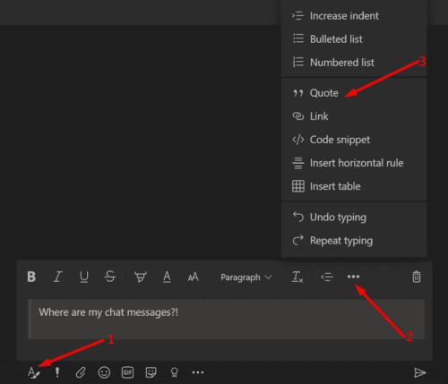 Microsoft Teams: How to Quote a Message - Technipages