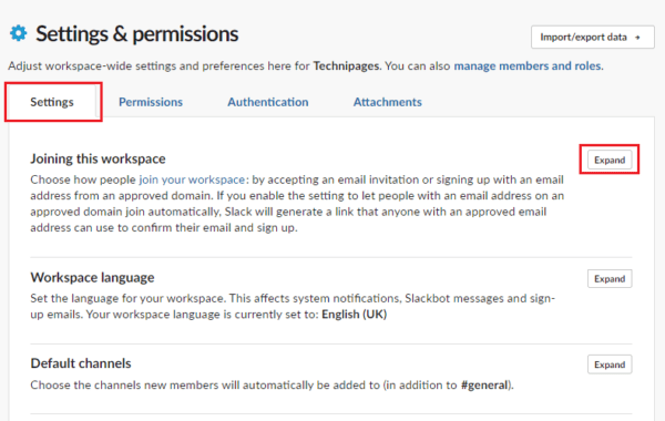 Slack: How To Configure How People Can Join a Workspace - Technipages