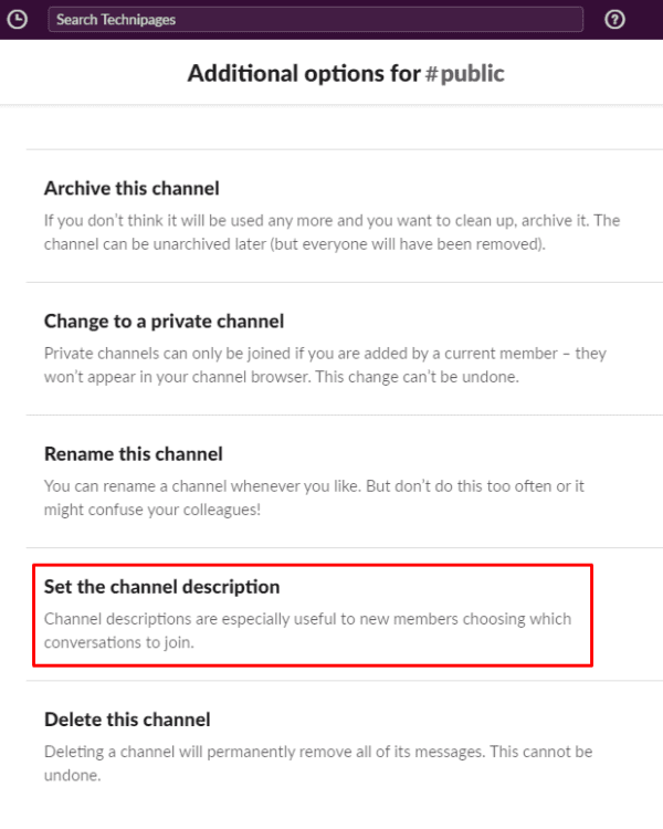 Slack: How To Rename a Channel - Technipages