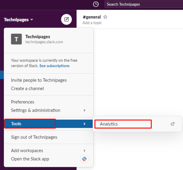 Slack: How To View Your Workspace’s Analytics - Technipages