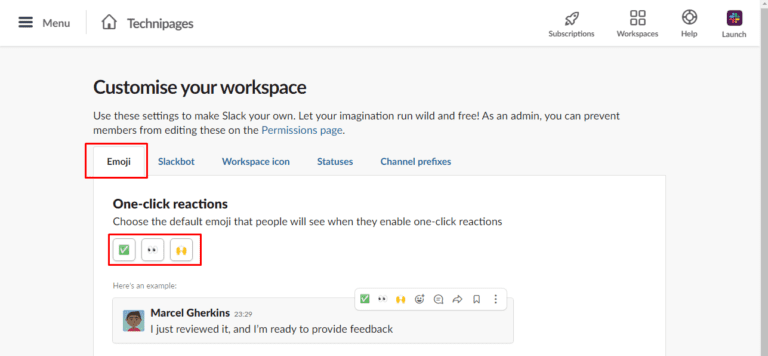 Slack: How To Configure the Default “One-Click Reactions” in Your ...