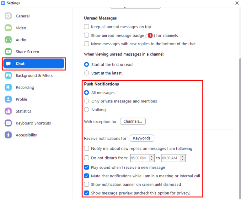 Zoom: How to Configure “Do Not Disturb” - Technipages
