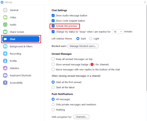 Zoom: How to Enable Link Previews - Technipages