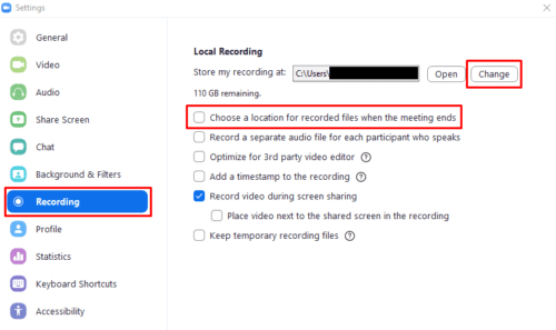 Zoom: How to Change Your Default Local Recording Location - Technipages