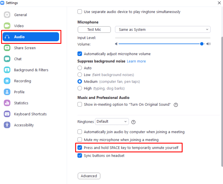 Zoom: How to Use the Space Key to Unmute Your Microphone - Technipages
