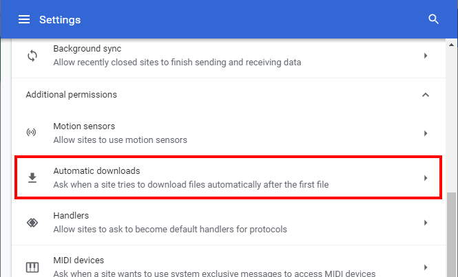 Google Chrome: Disable Automatic Downloads - Technipages Google Chrome: Disable Automatic Downloads - Technipages