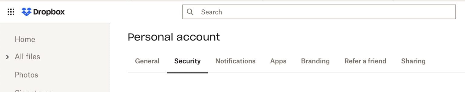 Dropbox: How To Review Your Security Settings - Technipages