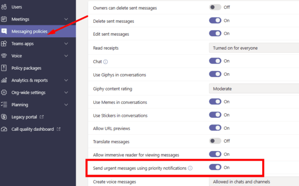 Disabling Urgent Messages in Microsoft Teams - Technipages