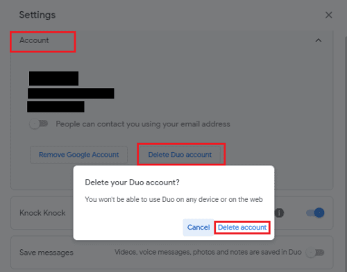 Google Duo: How To Close Your Duo Account - Technipages
