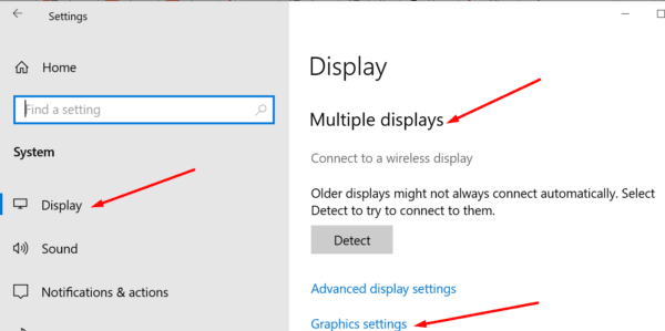 Fix Extended Desktop Not Working on Windows 10 - Technipages