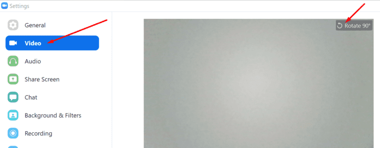 Zoom Camera Is Inverted and Video is Backwards - Technipages