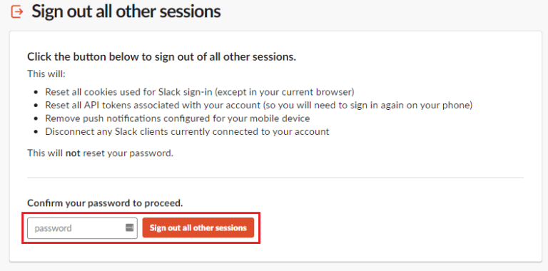 Slack: How To Sign out of All Other Sessions - Technipages