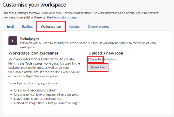 Slack: How To Change the Workspace Icon - Technipages