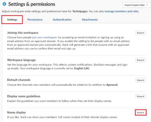 Slack: How To Configure the Workspace To Display Users Full Names ...