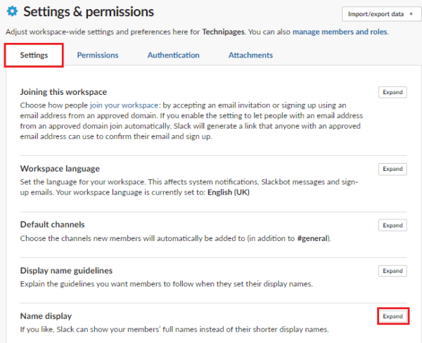 Slack: How To Configure the Workspace To Display Users Full Names ...