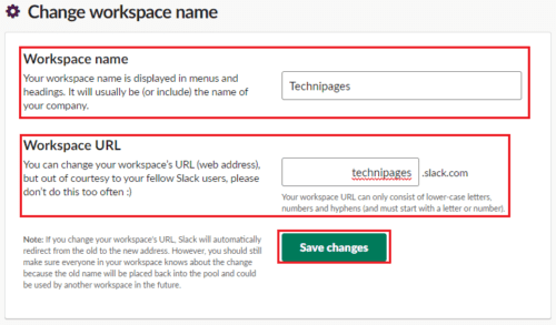 Slack: How to Change Your Workspace Name and URL - Technipages