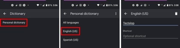 Add a New Word to Your Keyboard's Dictionary - Android - Technipages