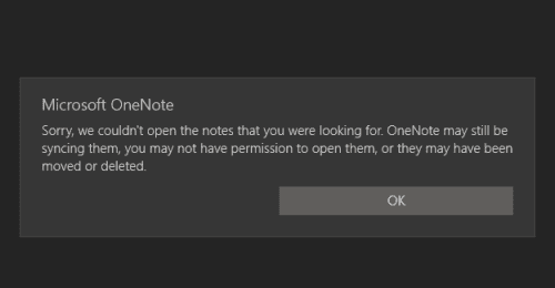 OneNote Could Open the Notes You Were Looking For - Technipages