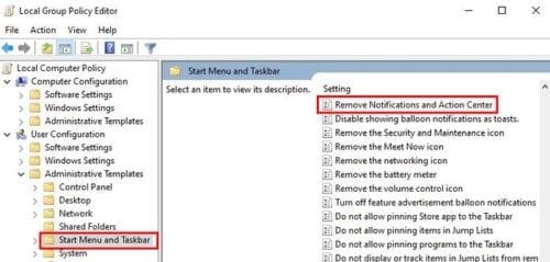 How to Turn off the Windows 10 Action Center - Technipages
