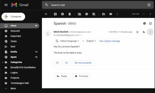 Gmail: How to Translate Email - Technipages