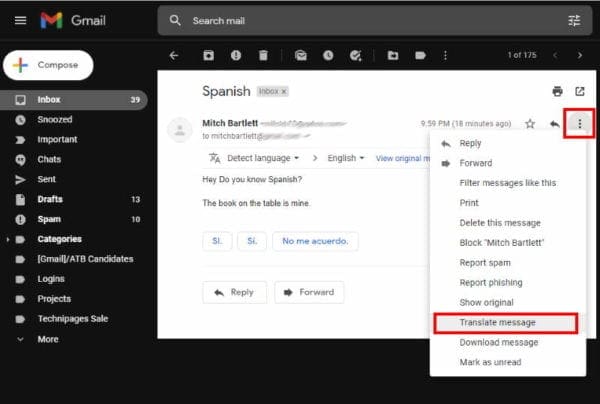 Gmail: How to Translate Email - Technipages