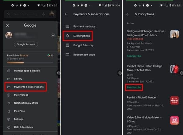 Google Play: How to Resubscribe to an App - Technipages