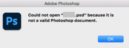 How to Fix "Not a Valid Photoshop Document" Error - Technipages