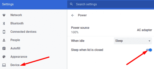 Fix: Chromebook Not Sleeping When Lid Is Closed - Technipages