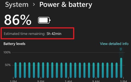 Windows 11: How to Check Battery Time Remaining - Technipages