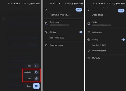 How to Create a Reminders and Tasks in Google Calendar - Technipages