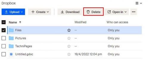 How to Create, Delete, and Manage Folders on Dropbox - Technipages