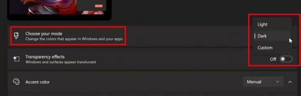 Windows 11: How to Turn on Dark Mode - Technipages